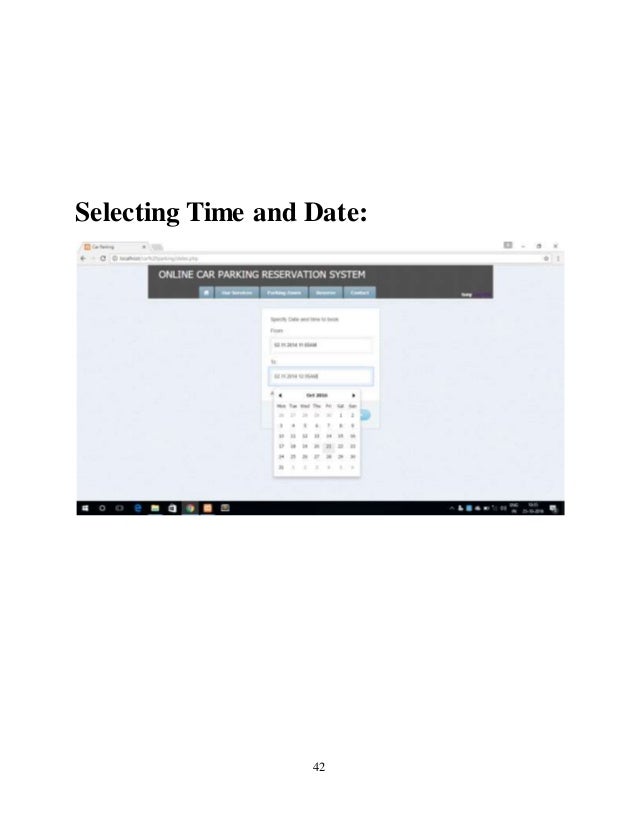Online car parking reservation system 9160262550 dinesh