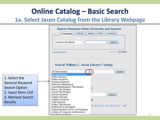Online catalog basic search | PPT