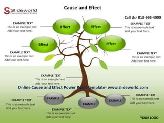 Online Cause and Effect Powerpoint Template | PPTX