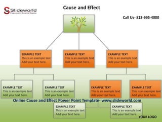 Online Cause and Effect Powerpoint Template | PPTX