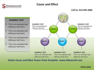 Online Cause and Effect Powerpoint Template | PPTX