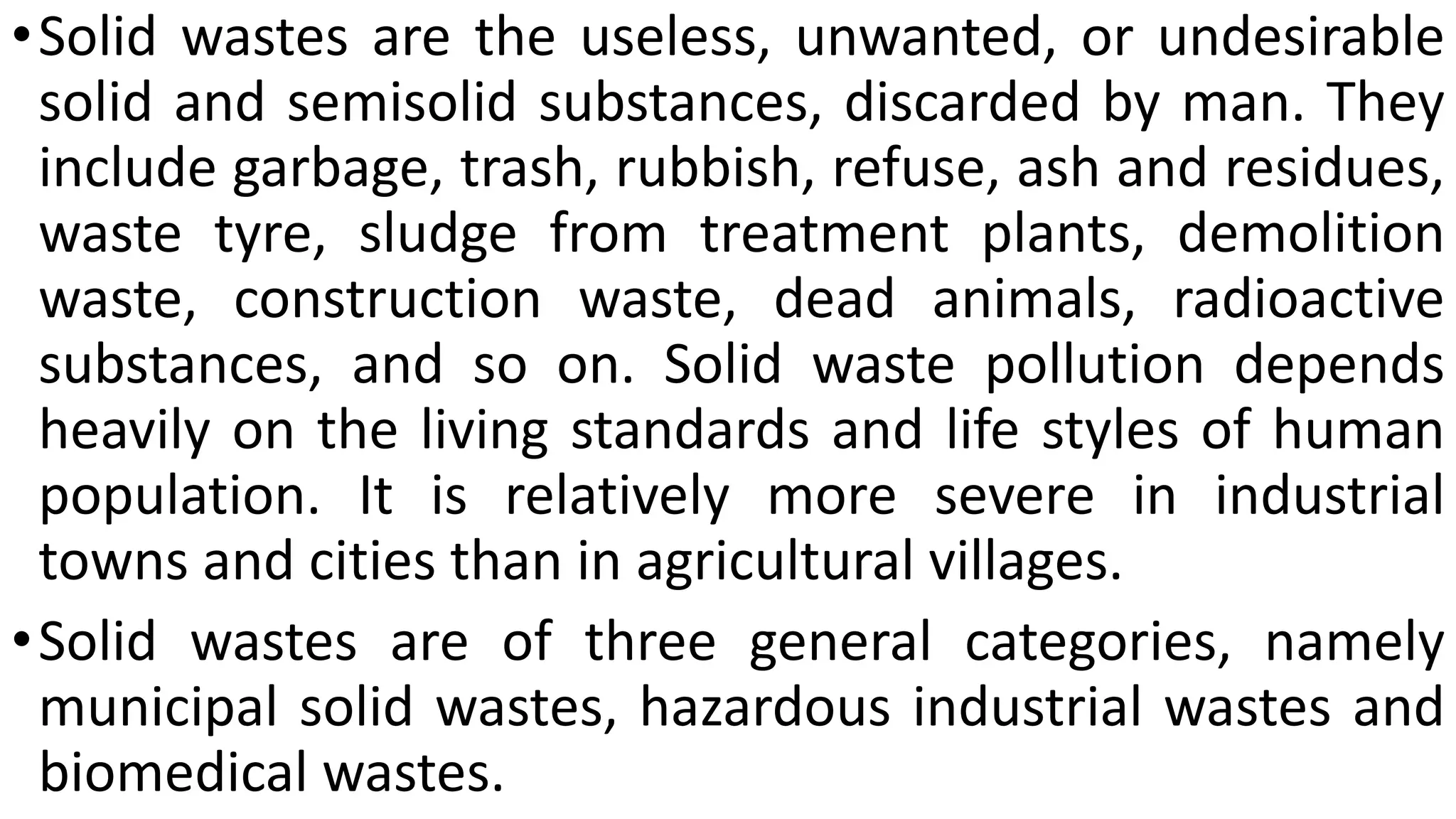 solid waste and e-waste causes and management | PPTX