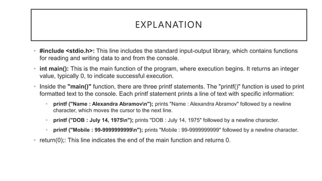 C Language Programming Introduction Lecture Ppt 6773