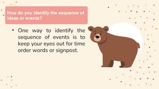 Online Class sample ppt for Sequencing of events and chronological ...