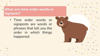 Online Class sample ppt for Sequencing of events and chronological ...
