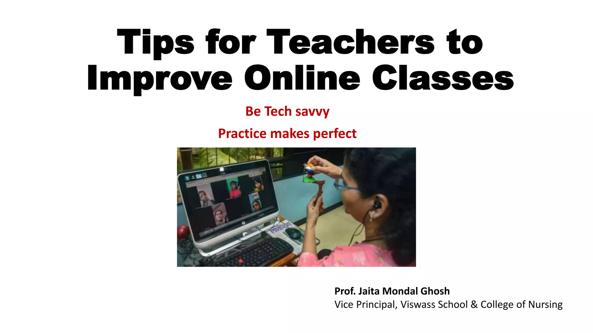 Online class tips for teacher | PPT
