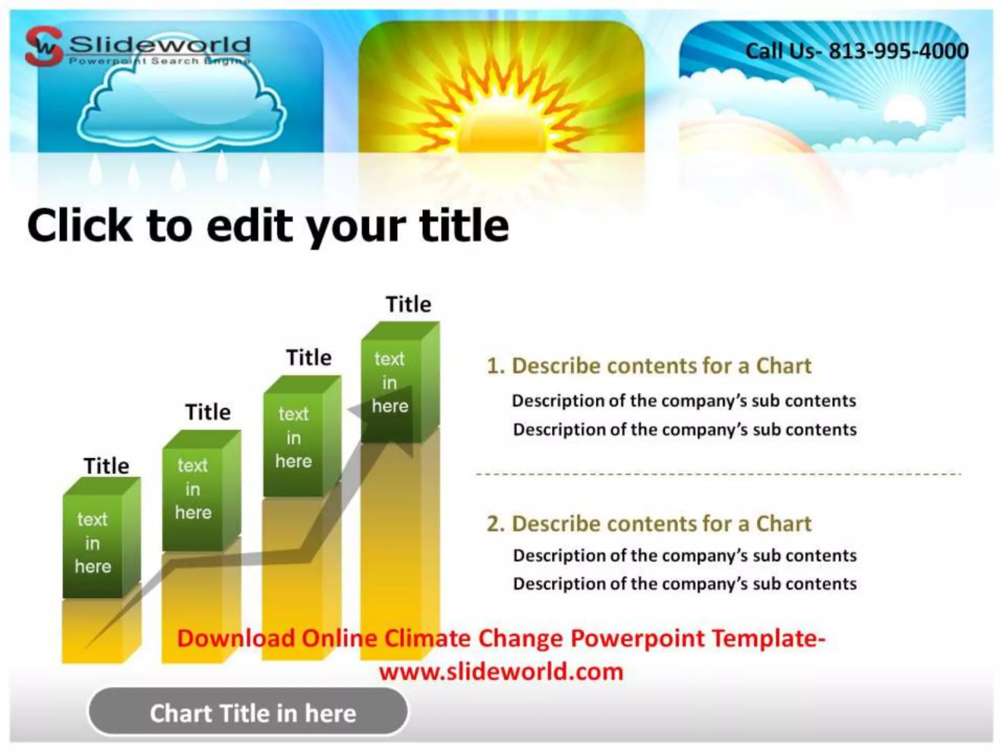 Online climate change power point template | PPT