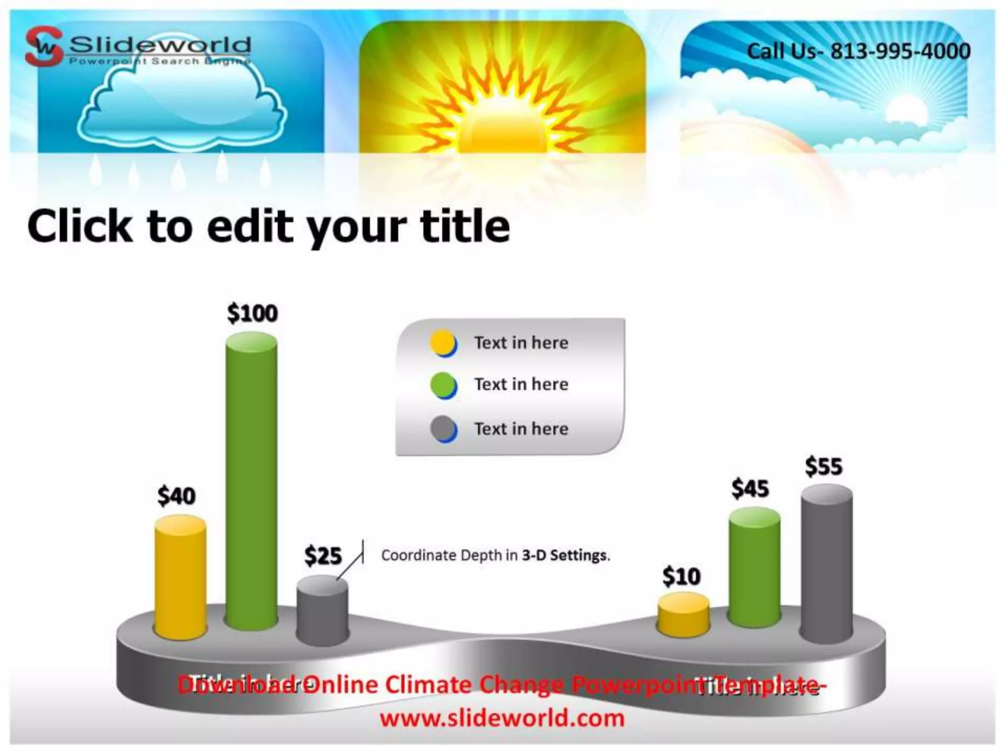 Online climate change power point template | PPTX