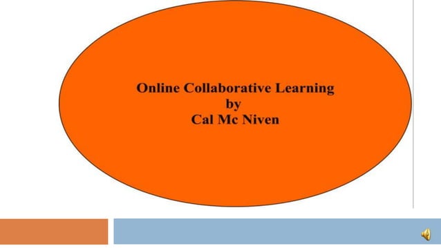 Online collaborative learning | PPTX