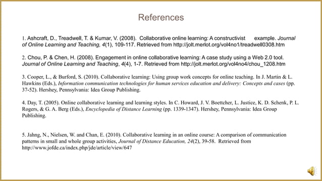 Online collaborative learning | PPTX