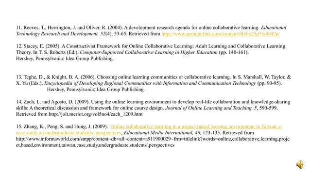 Online collaborative learning | PPTX