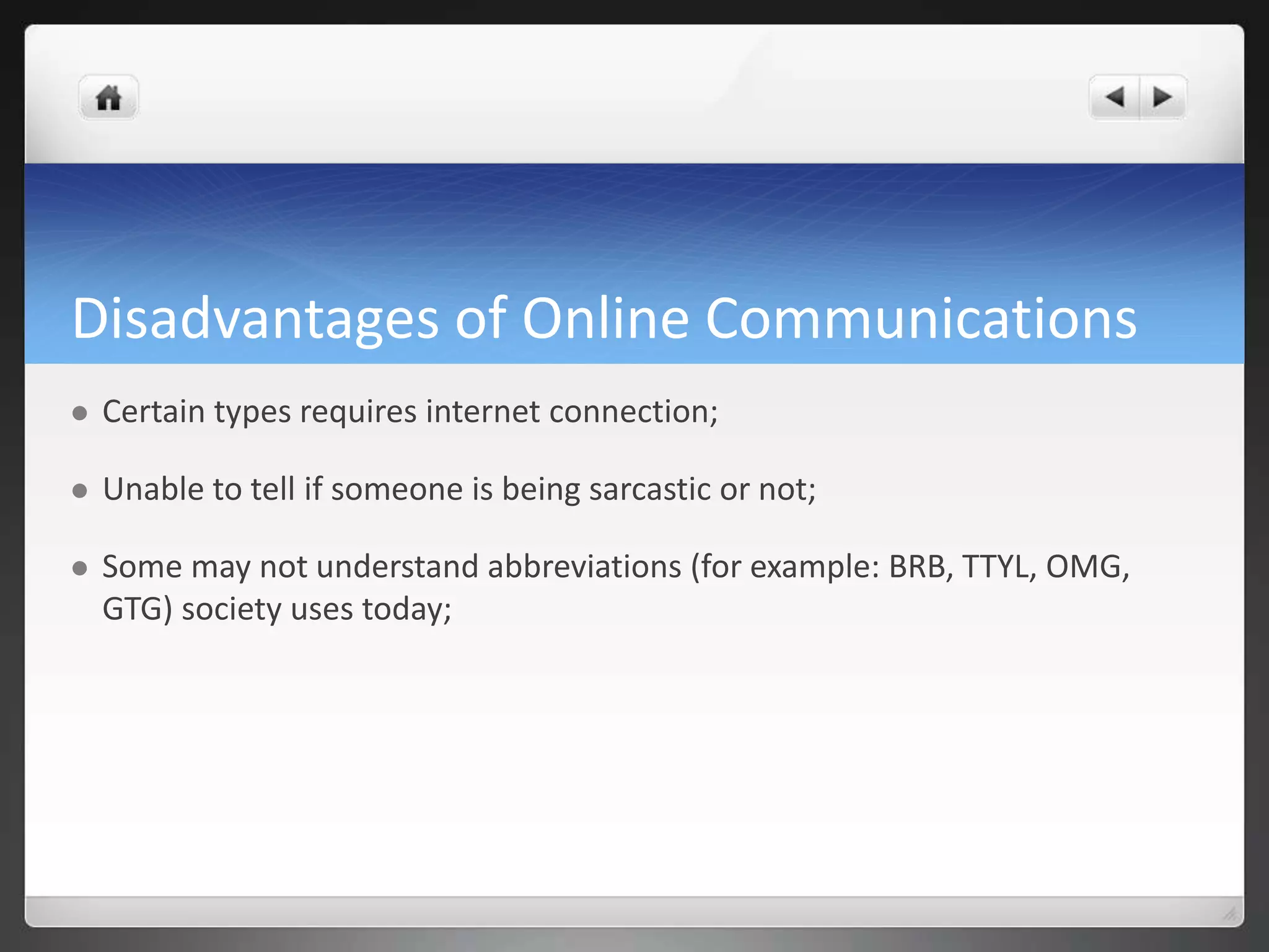 Online Communications | PPTX