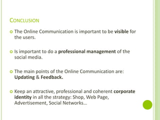 Online Communication Strategy in Business | PPTX