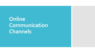 Online Communication Tools | PPTX