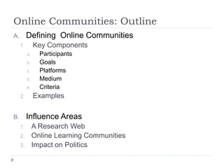 Online communities | PPTX