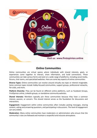 Online Communities | PDF