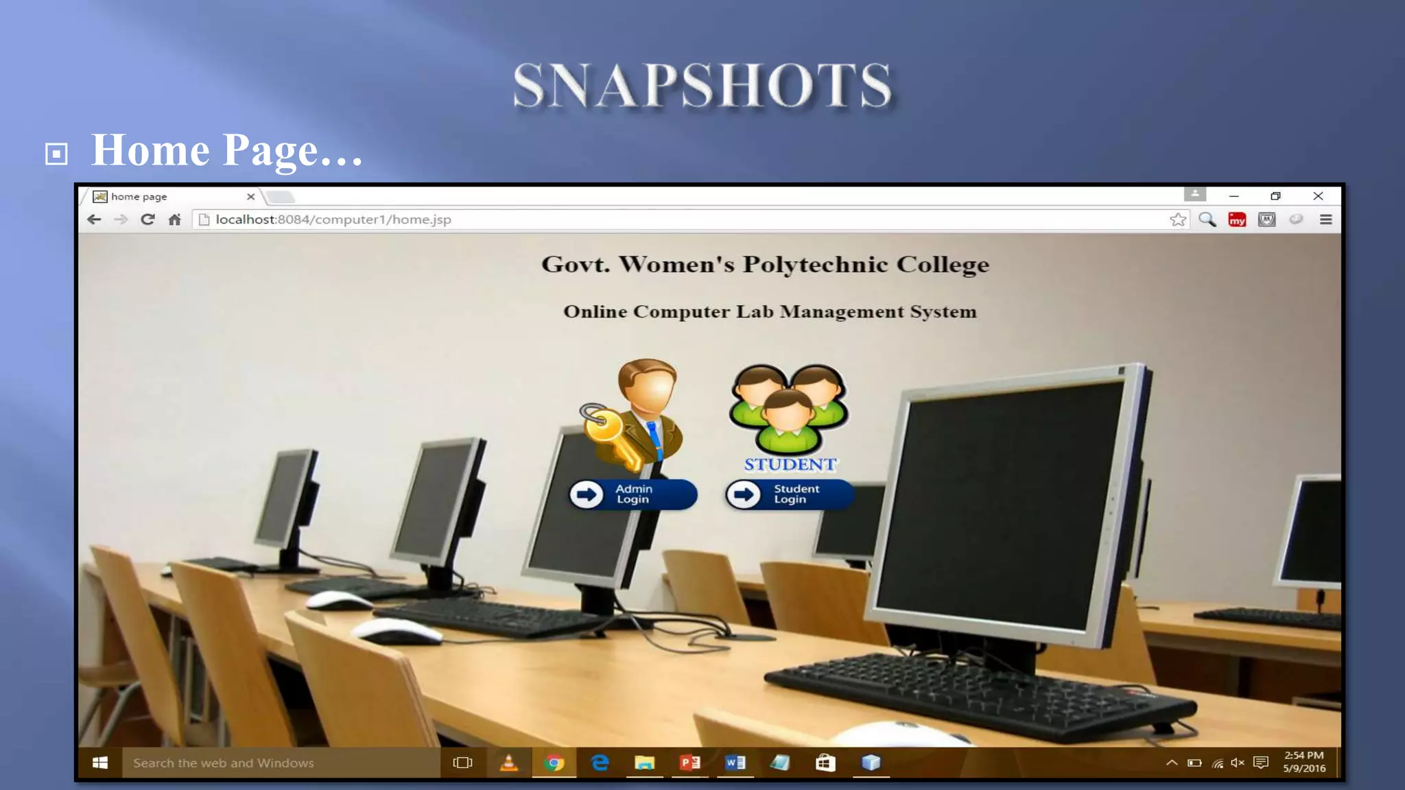 Online computer lab management system | PPTX