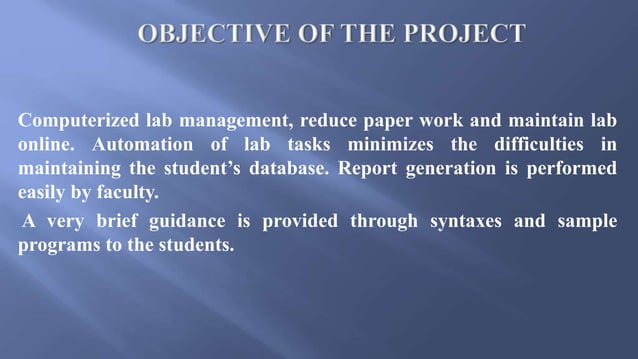 Online computer lab management system | PPTX | Web Development | Internet