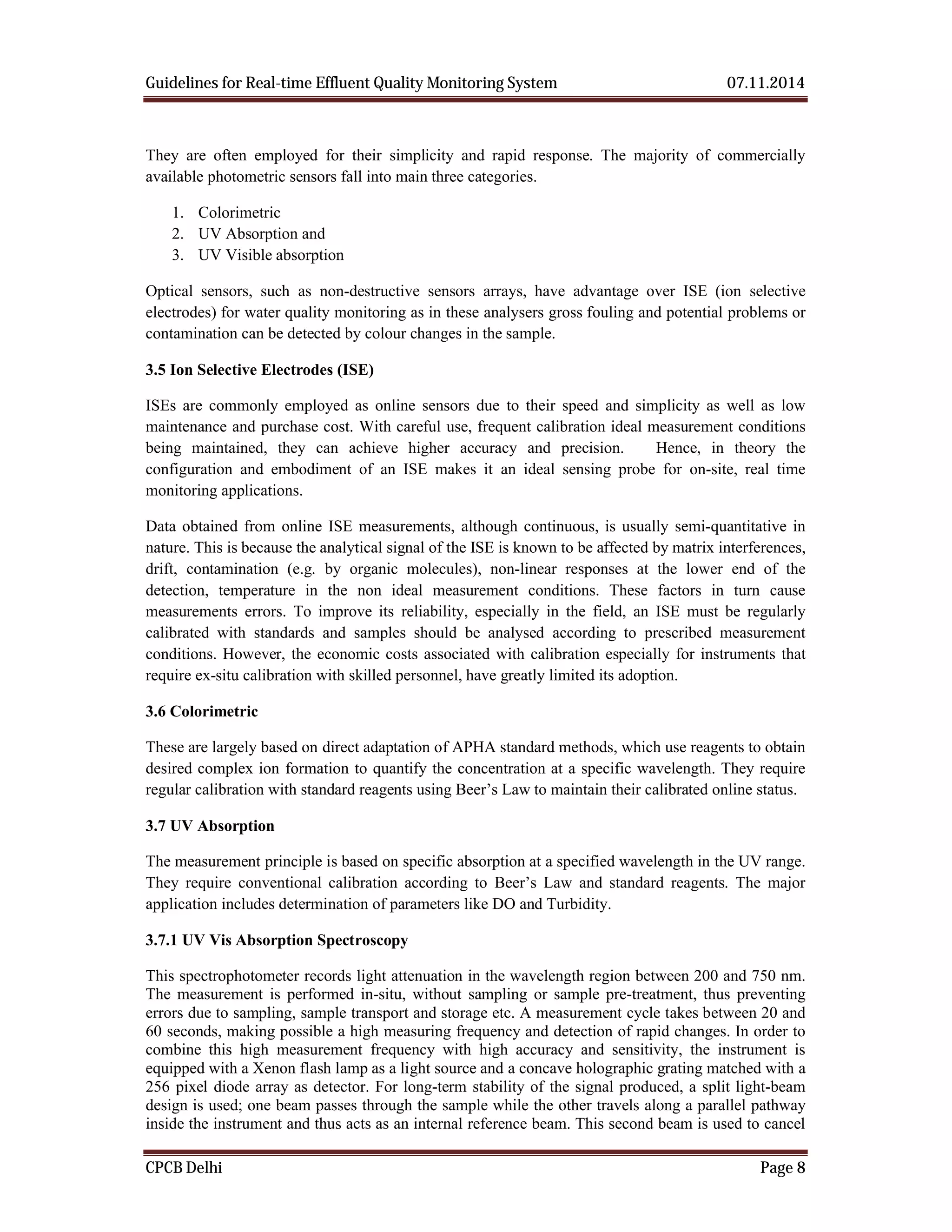 Online continuous monitoring system | PDF