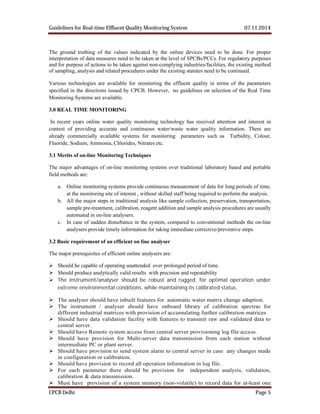 Online continuous monitoring system | PDF