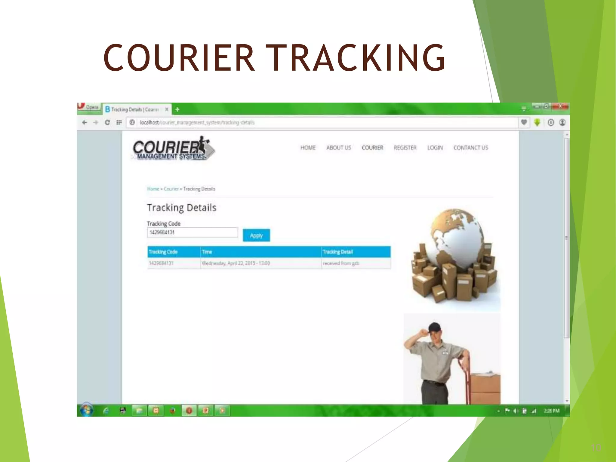 Online Courier Management System | PPTX