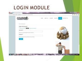 Online Courier Management System | PPTX