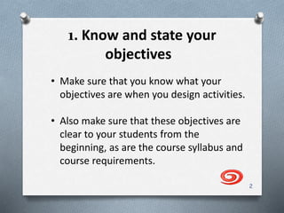 Online Course Content and Structure | PPTX