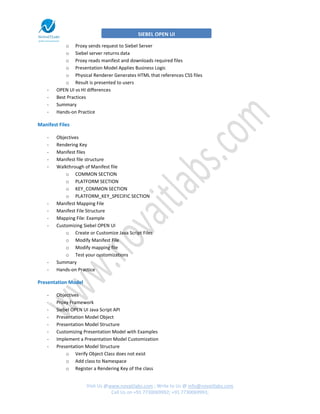 Online course content siebel open ui | PDF