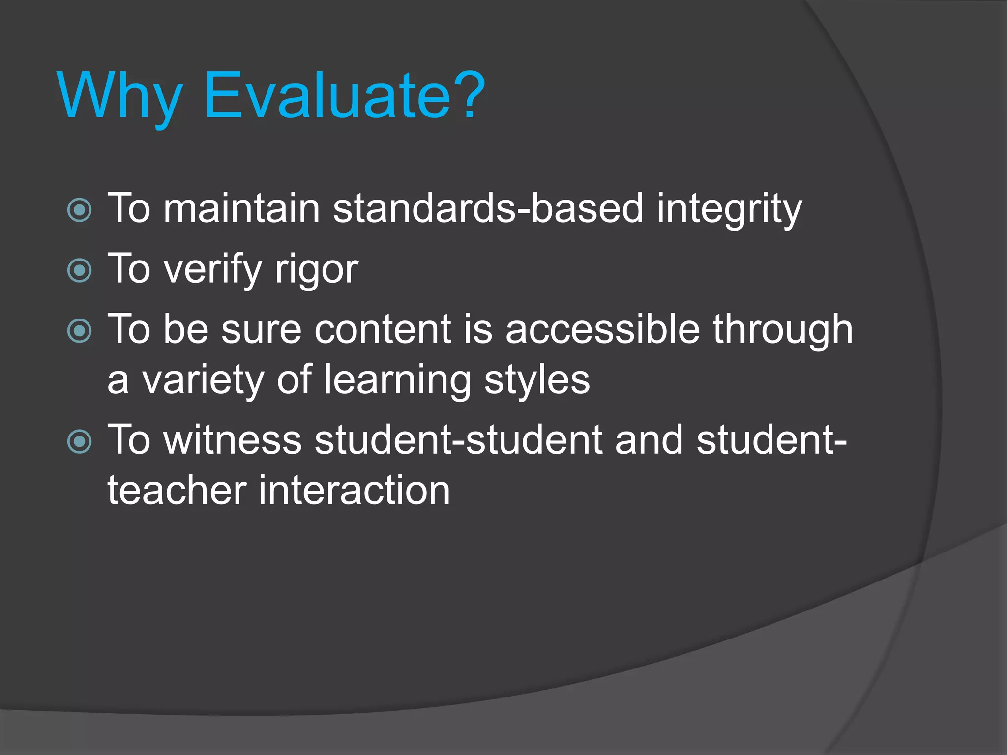 Online course evaluation | PPT