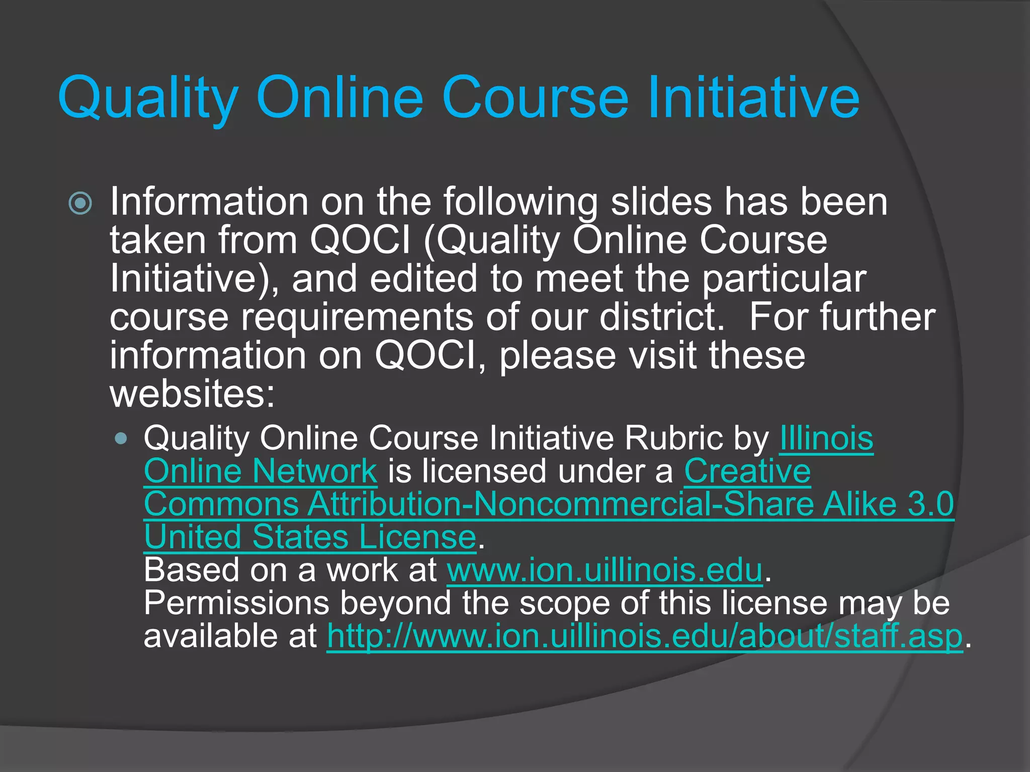 Online course evaluation | PPTX