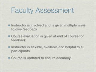 Online course evaluation | PPT