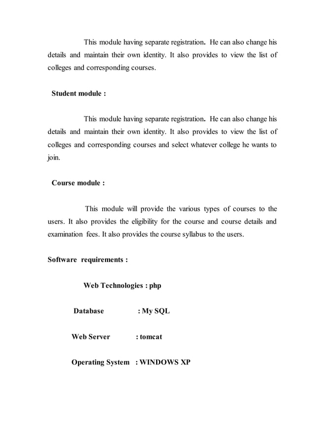 Online course management system | PDF | Free Download