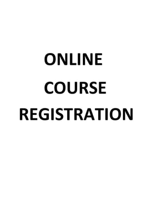 Online course registration diagrams | DOCX