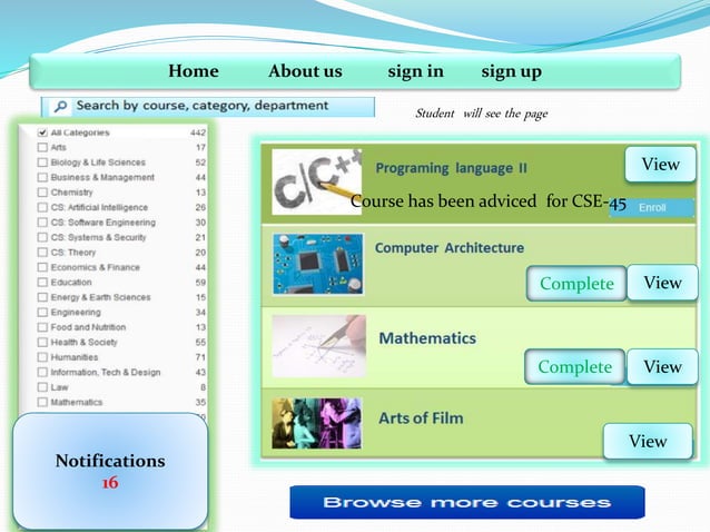 Online course registration system development software engineering ...