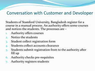 Online course registration system development software engineering ...