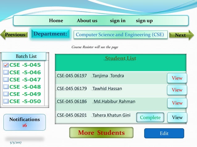 Online course registration system development software engineering ...