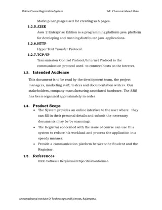 Online course reservation system | DOCX