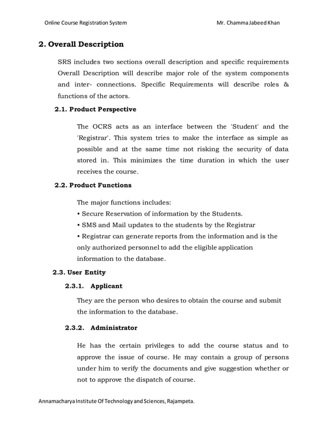 Online course reservation system | DOCX | Web Development | Internet