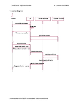 Online course reservation system | DOCX