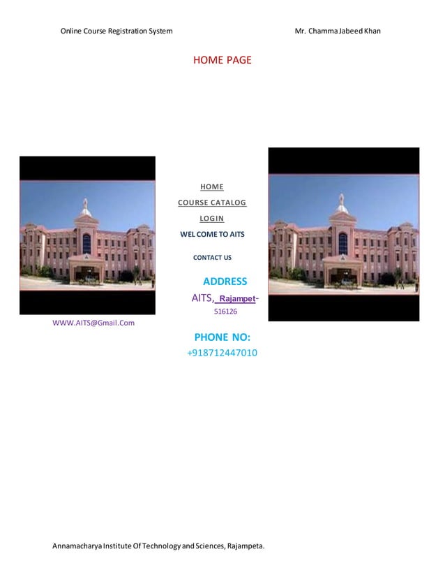 Online course reservation system | DOCX | Web Development | Internet