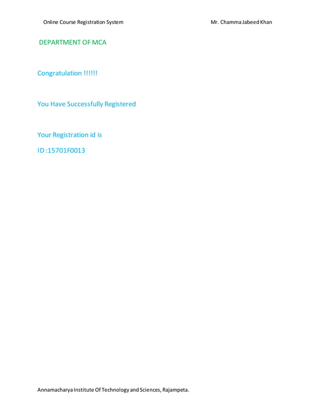 Online course reservation system | DOCX | Web Development | Internet