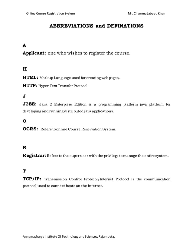 Online course reservation system | DOCX | Web Development | Internet