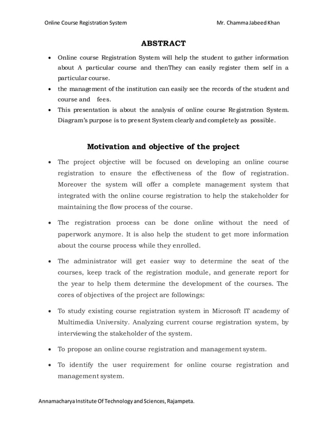 Online course reservation system | DOCX | Web Development | Internet