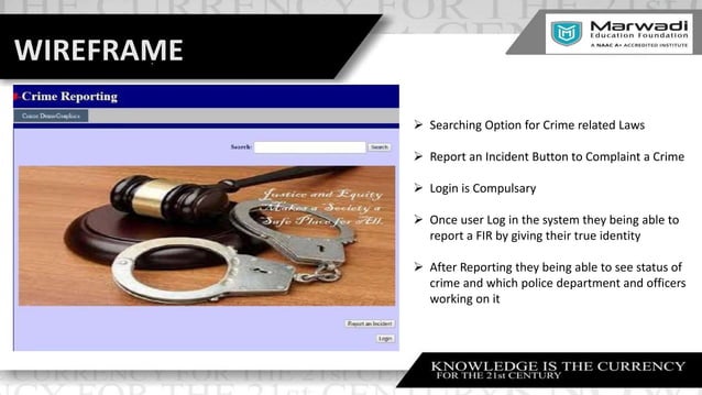 Online Crime Reporting System Presentation.pptx | Crime & Harmful Acts ...