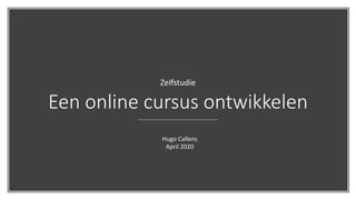 Online cursus ontwikkelen | PPT