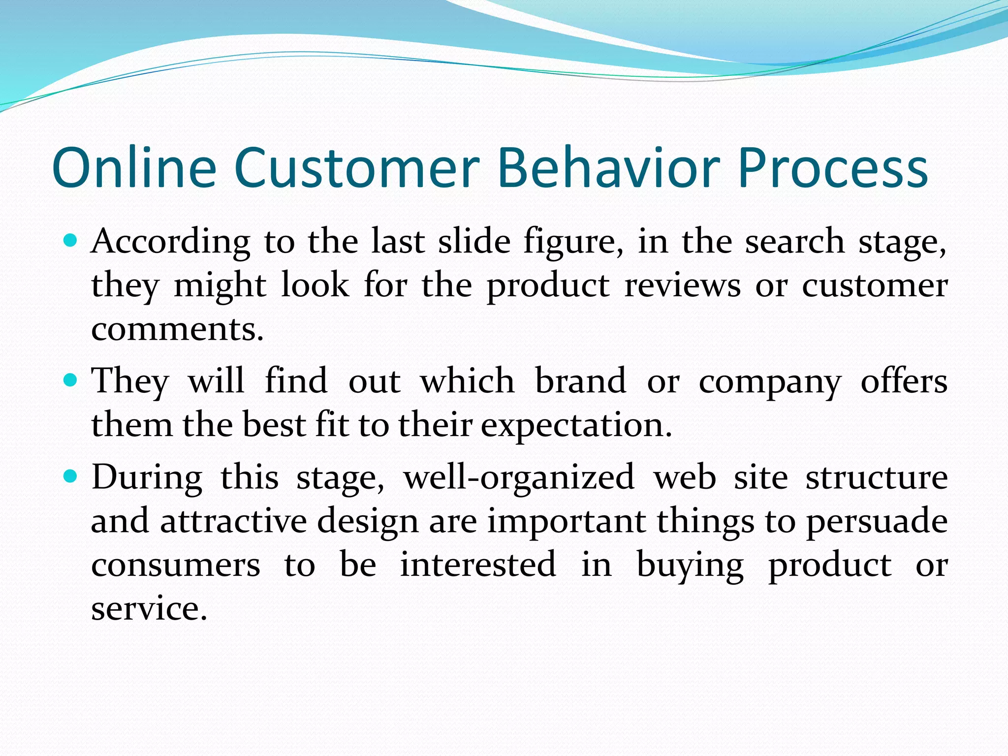 Online customer behavior:Consumer behavior on the Internet: Basics ...