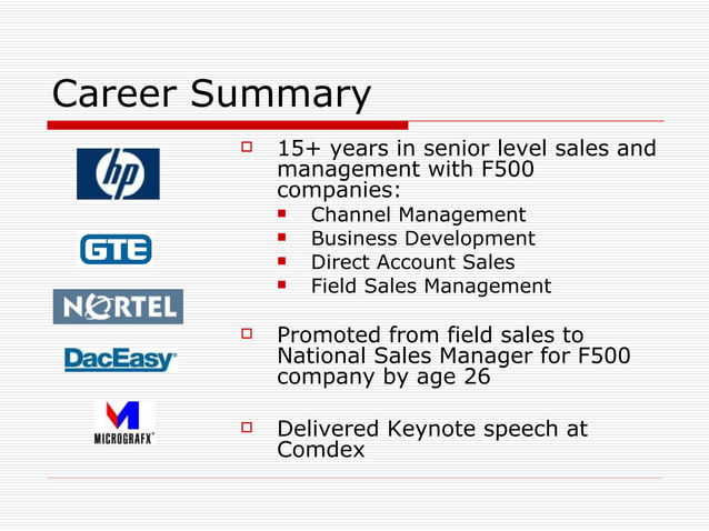 Online CV - Keith Magee | PPT