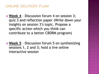 Online delivery plan sld | PPT | Free Download