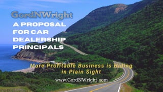 A Proposal for Car Dealership Principals | PPT