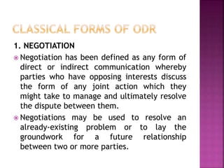 Online dispute resolution | PPTX